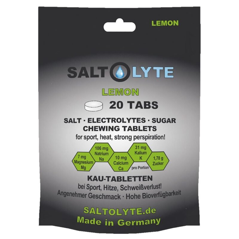SALTOLYTE 20 TABS SALT & ELECTROLYTES CHEWING TABLETS LEMON – ED Sport ...